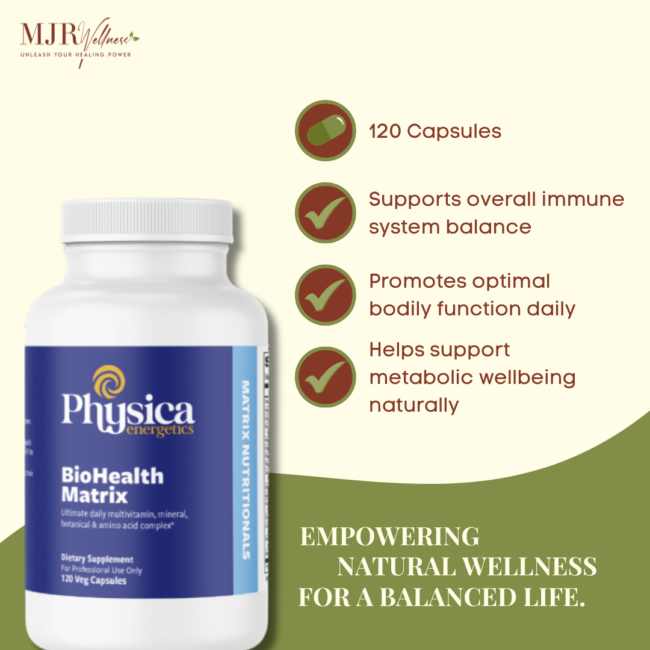 BioHealth Matrix – MJR Wellness – Dr. Frida Davydov Holistic Doctor